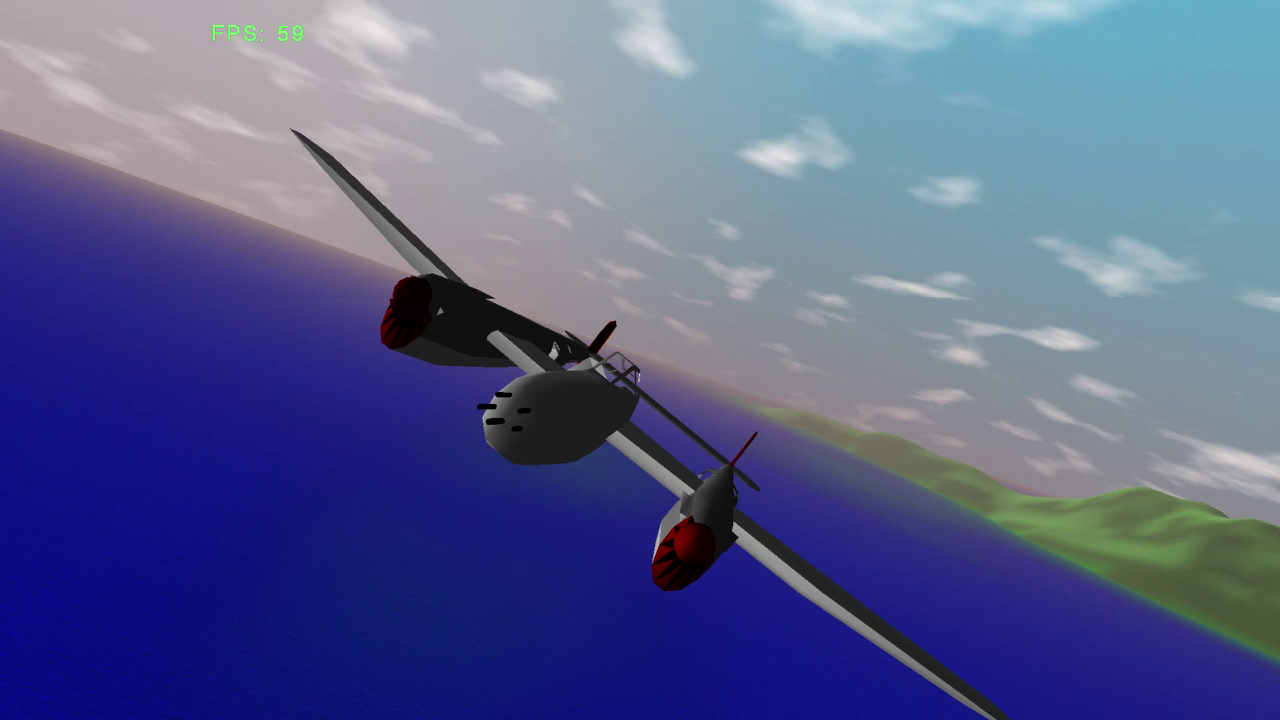 LINUX AIR COMBAT free flight simulator